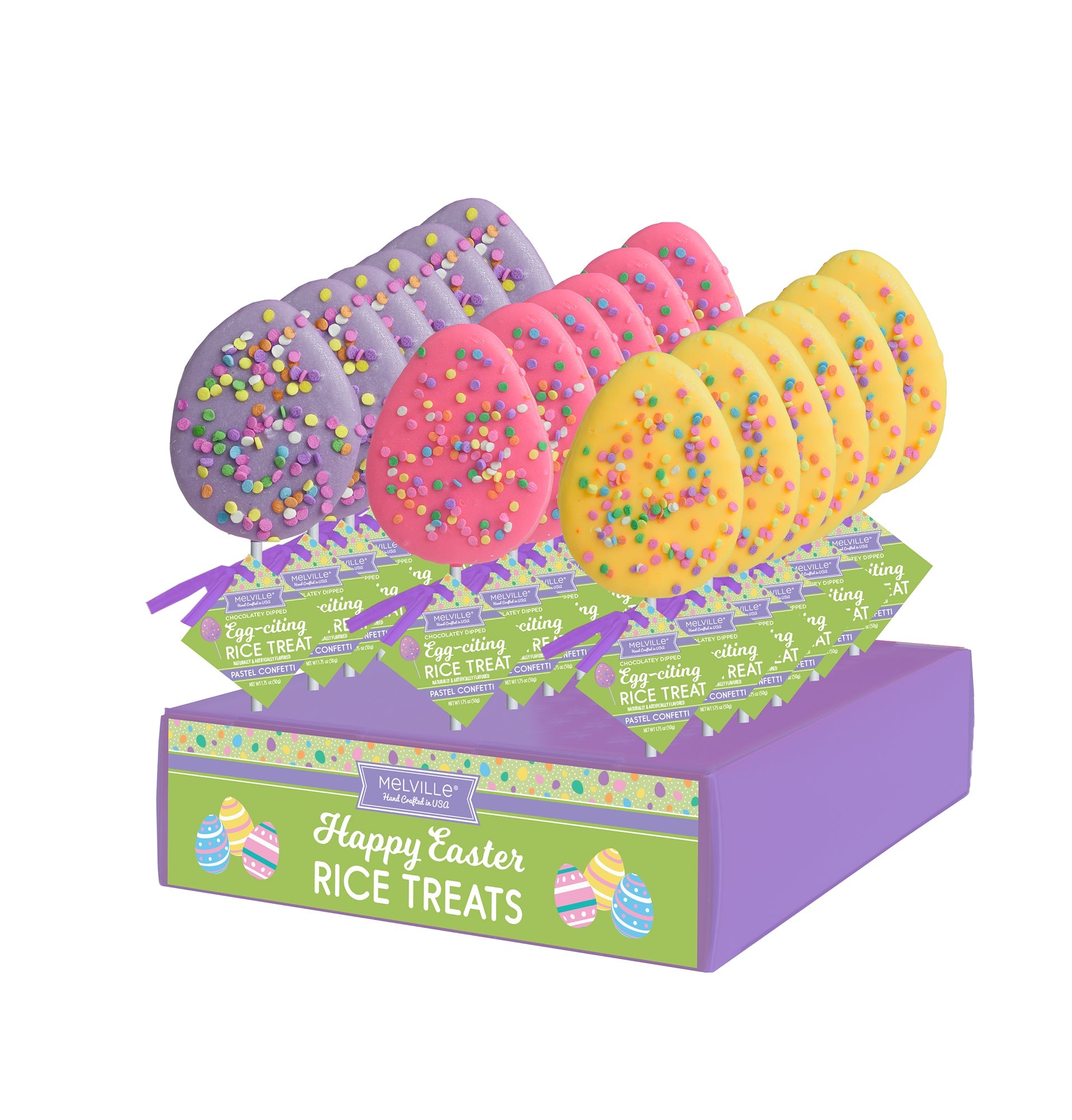 Pastel Confetti Easter Rice Treats - Assorted Colors – Melville Candy