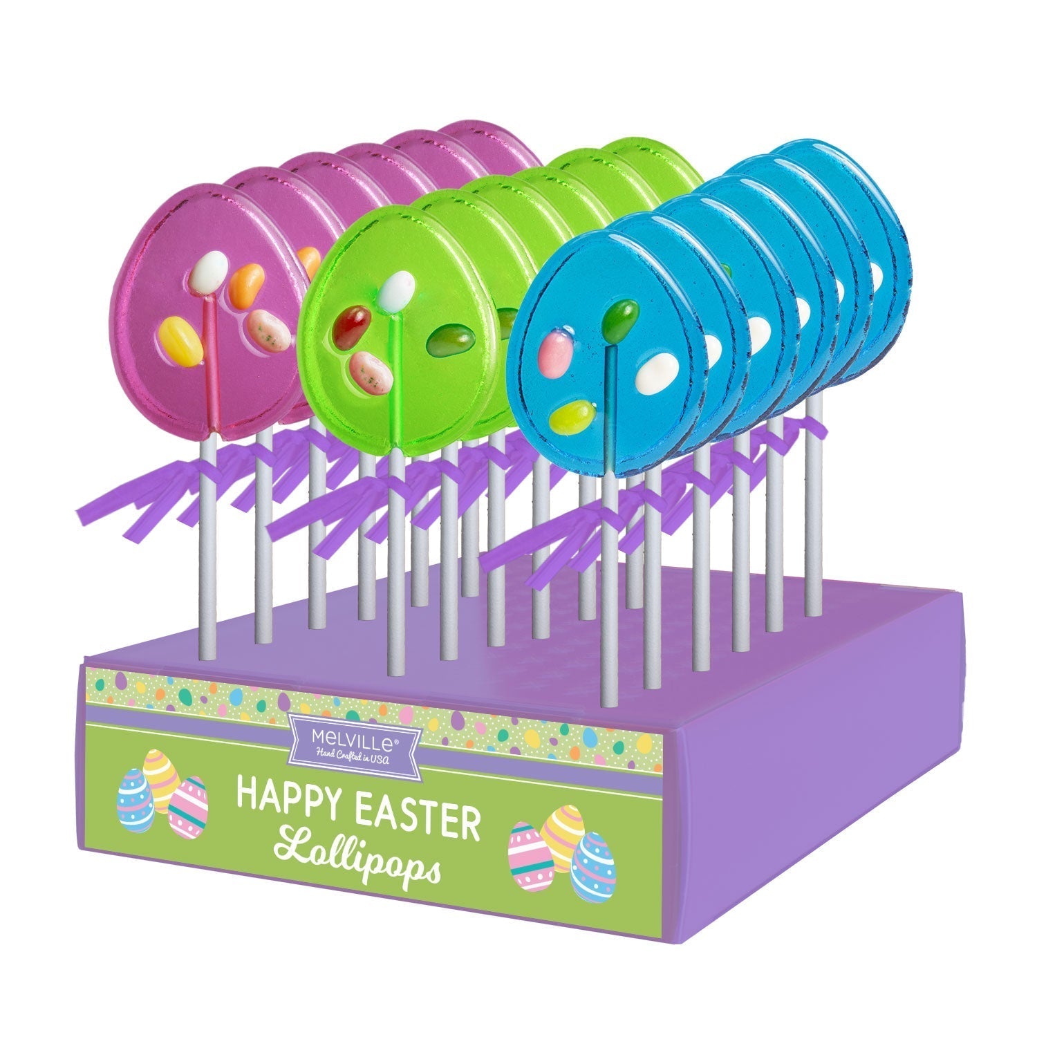 Jellybean Egg Lollipops - Assorted by Melville Candy Company