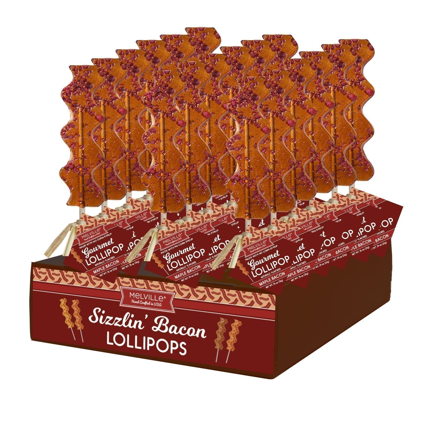 Maple Bacon Lollipops by Melville Candy Company