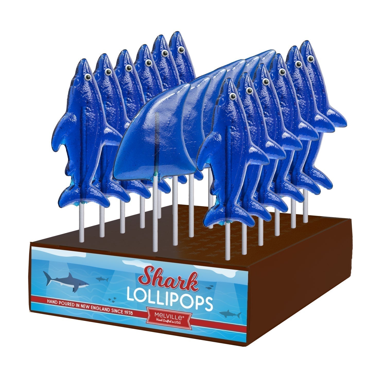 Shark & Fin Lollipops - Assorted by Melville Candy Company