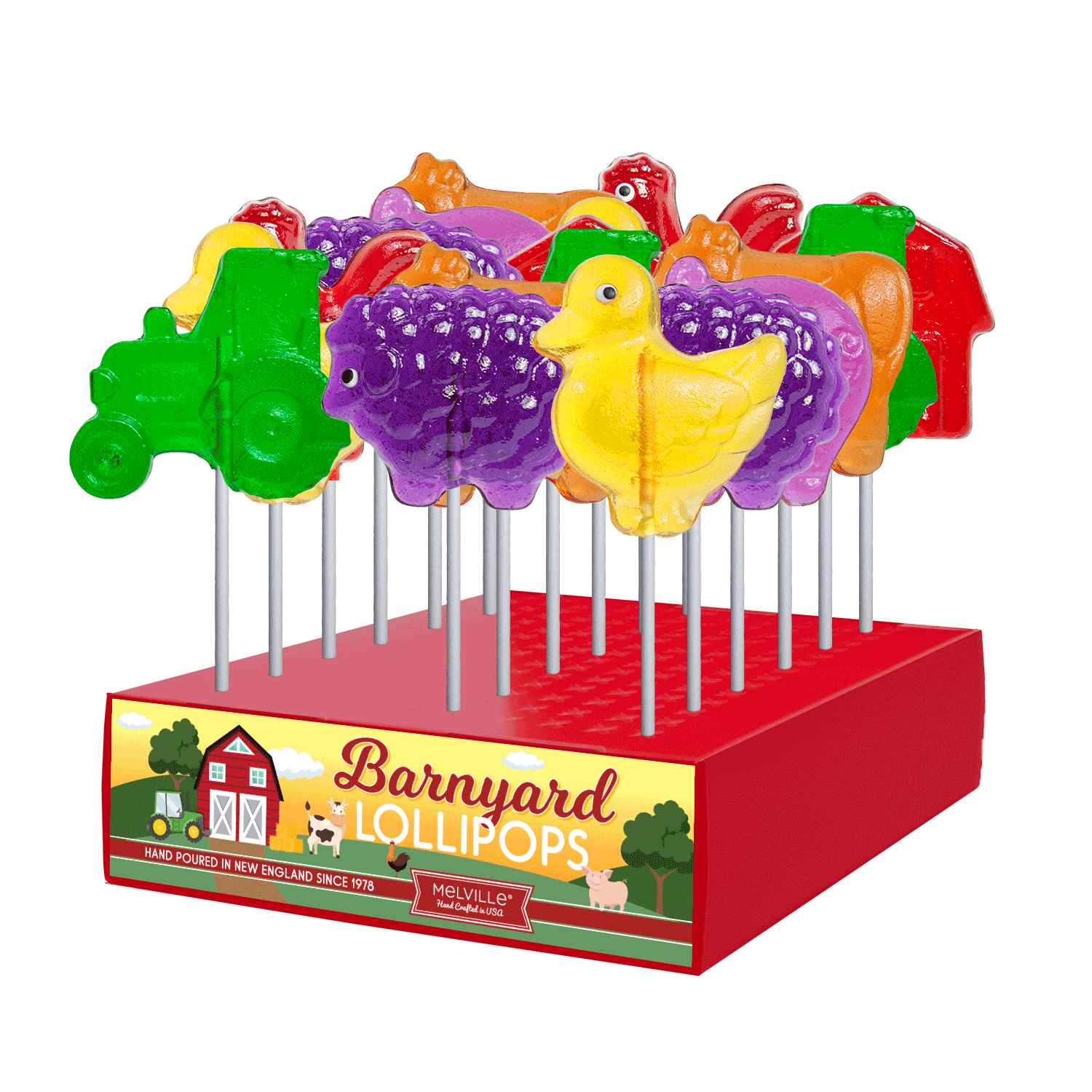 Farm Lollipops - Assorted by Melville Candy Company