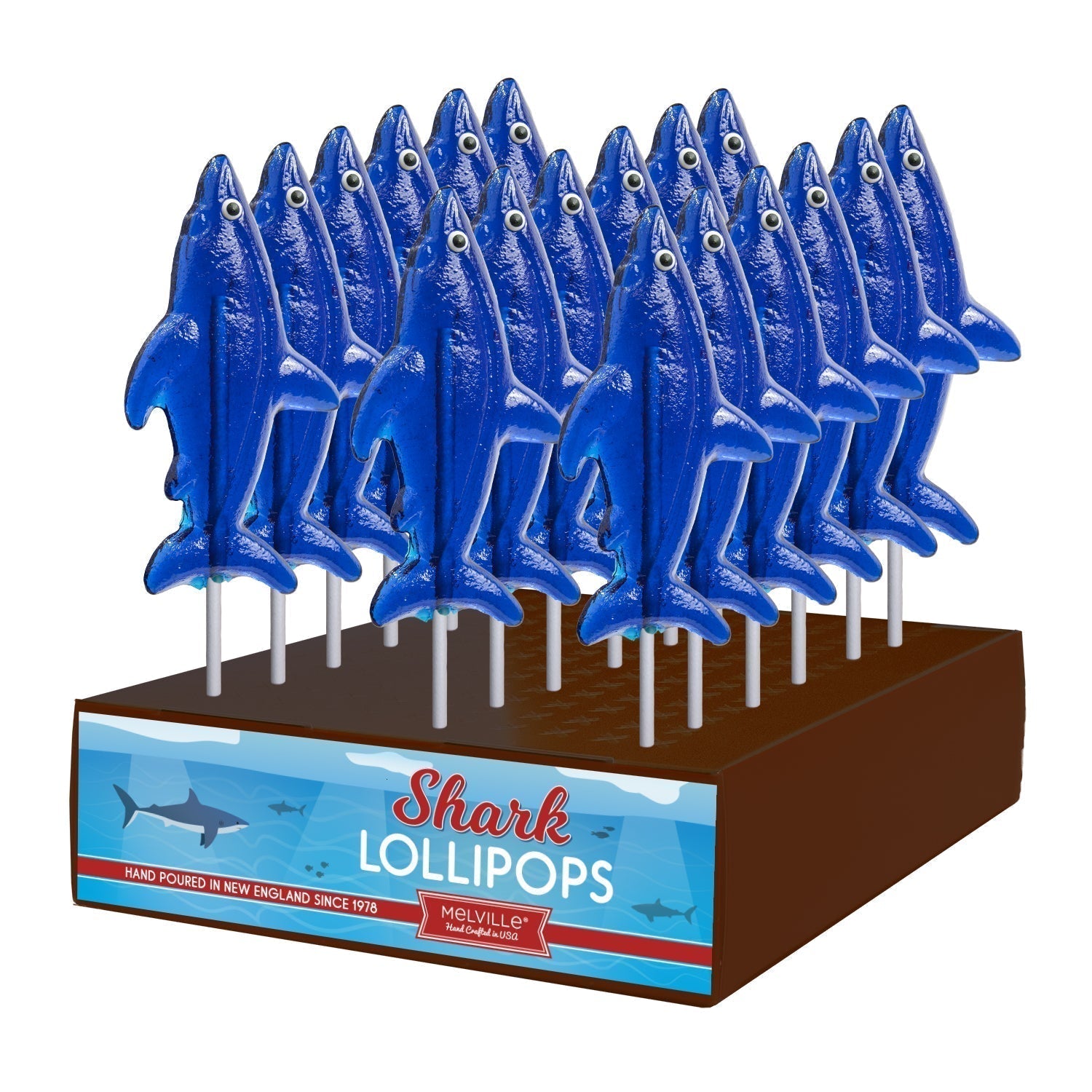 Shark Lollipops by Melville Candy Company