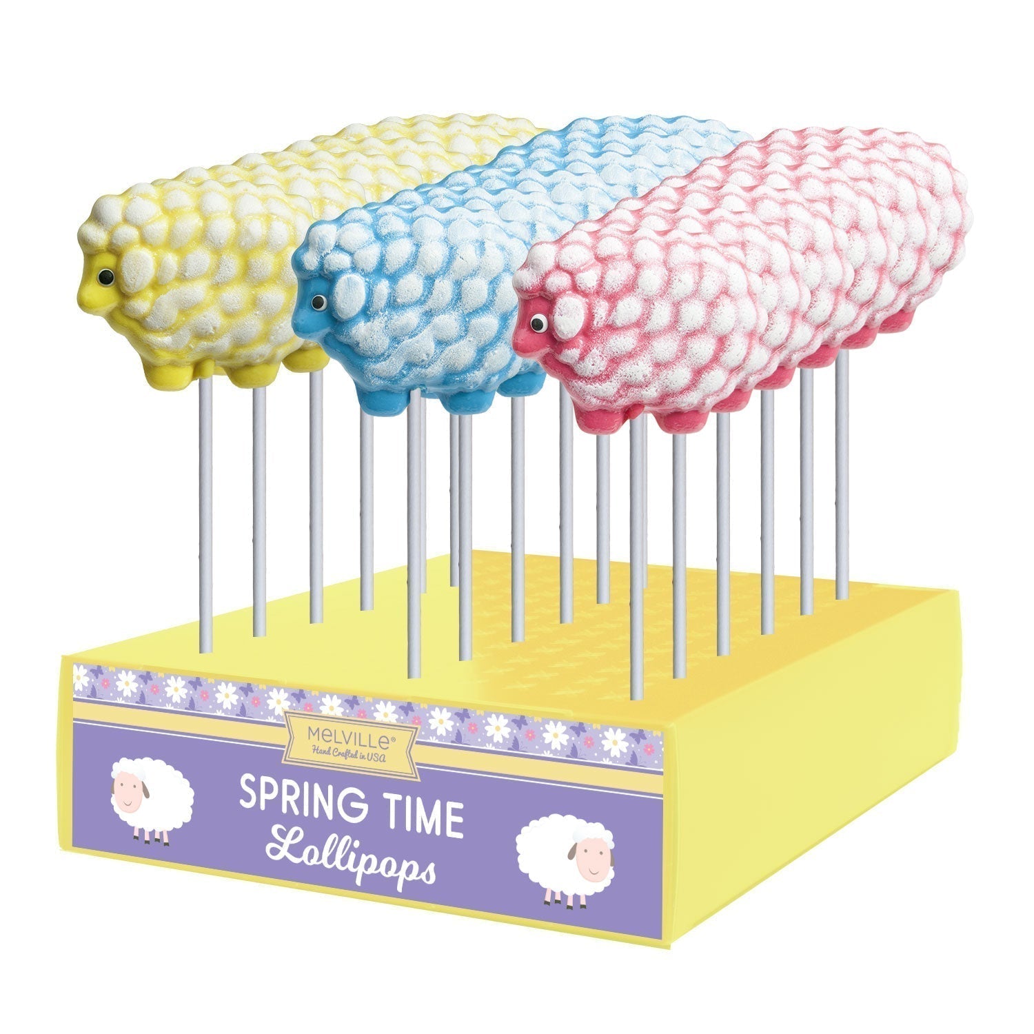 Spring Sheep Lollipops - Assorted by Melville Candy Company