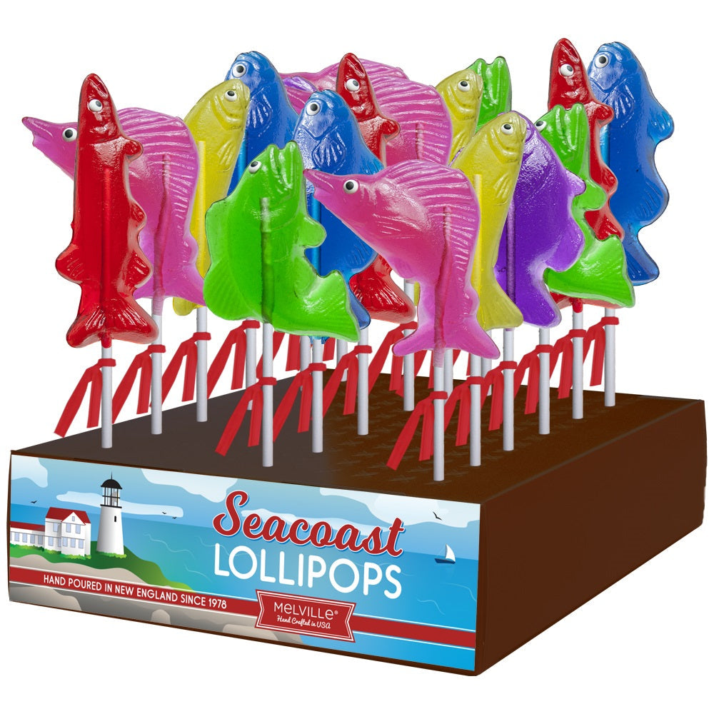 Fish Lollipops - Assorted by Melville Candy Company