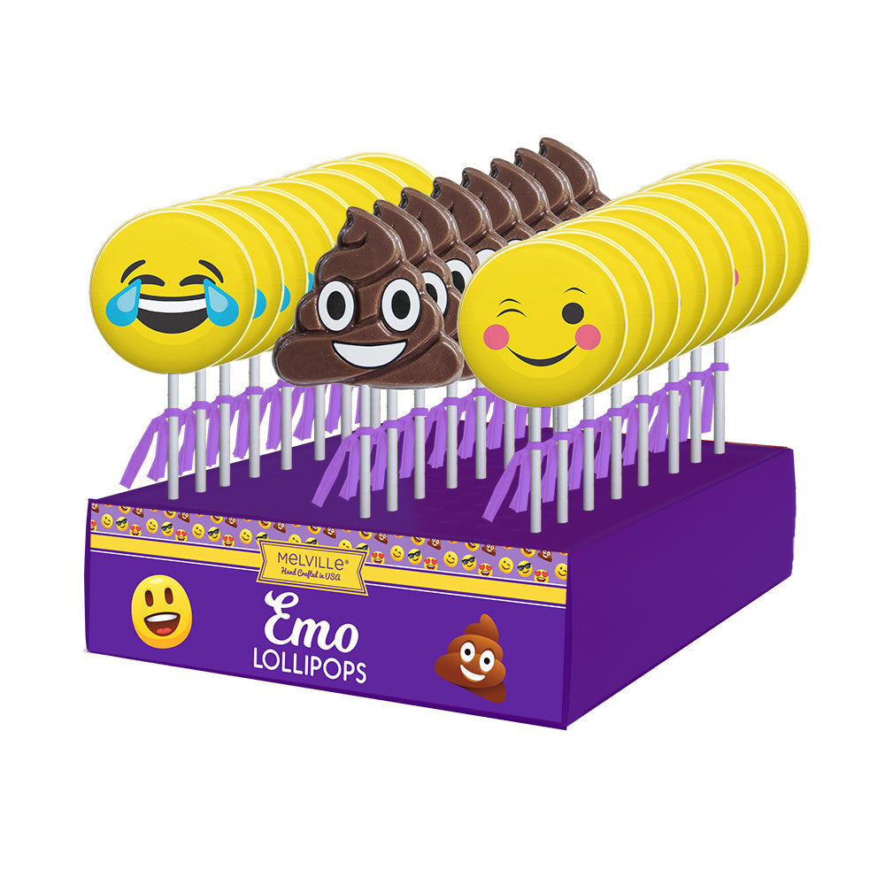 Emo and Poop Lollipops - Assorted by Melville Candy Company