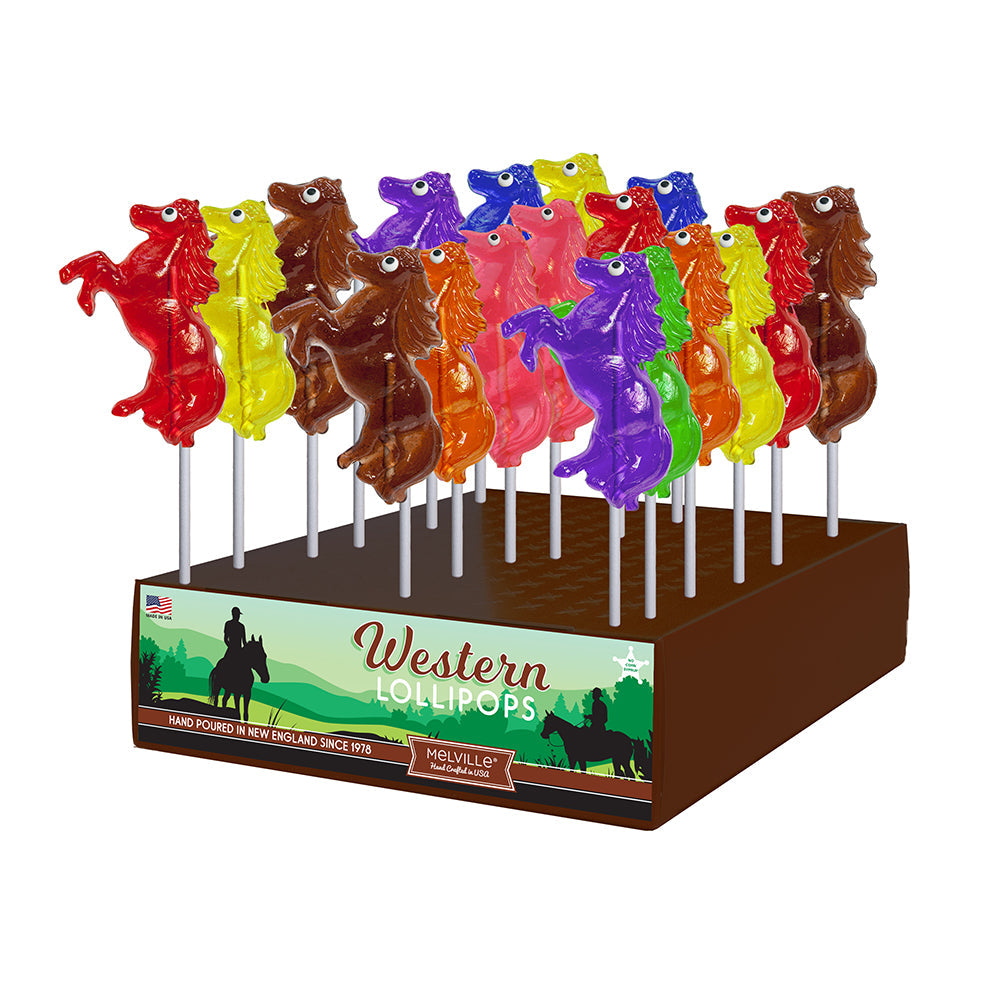 Jumping Horse Lollipops - Assorted by Melville Candy Company