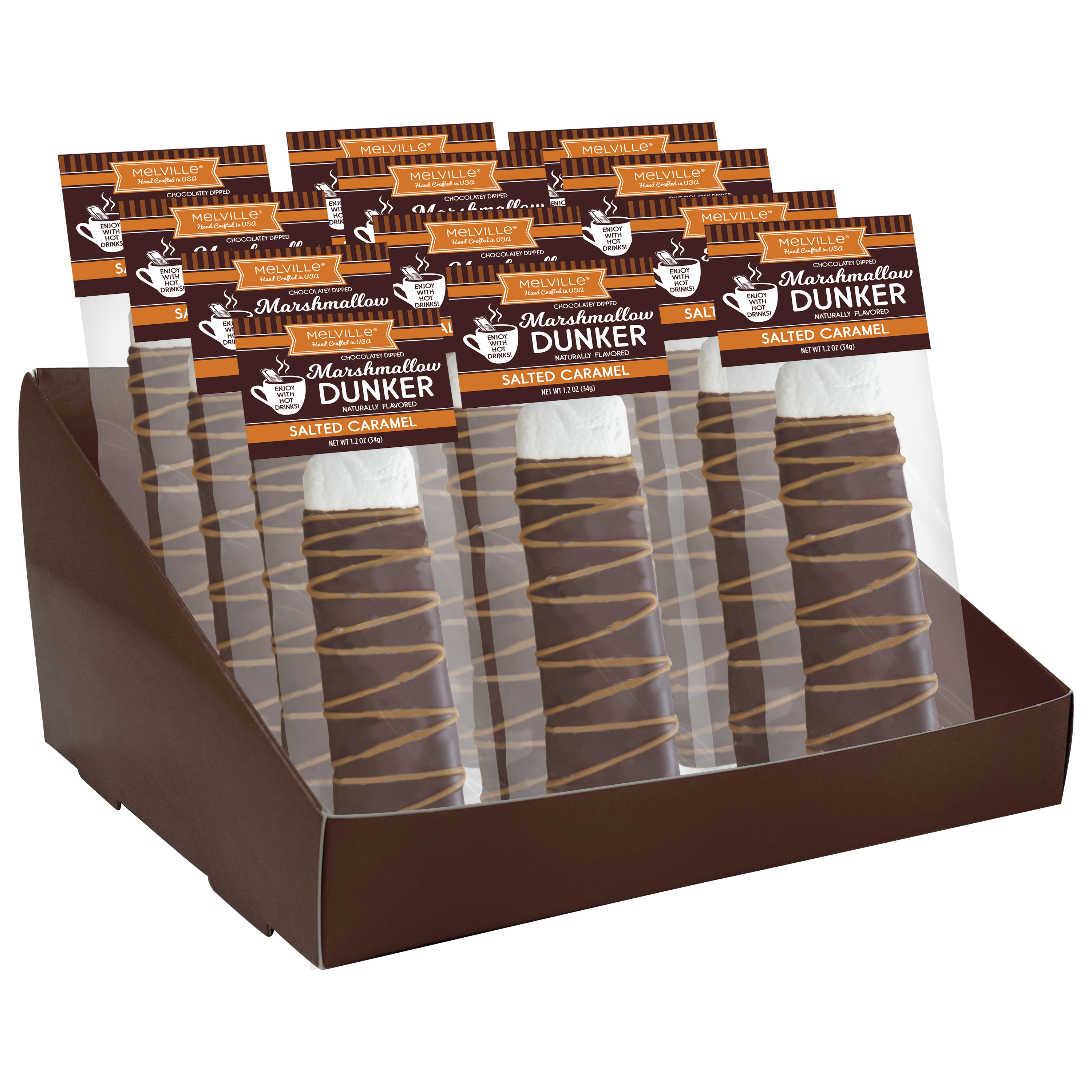 Marshmallow Dunker Sticks - Salted Caramel by Melville Candy Company