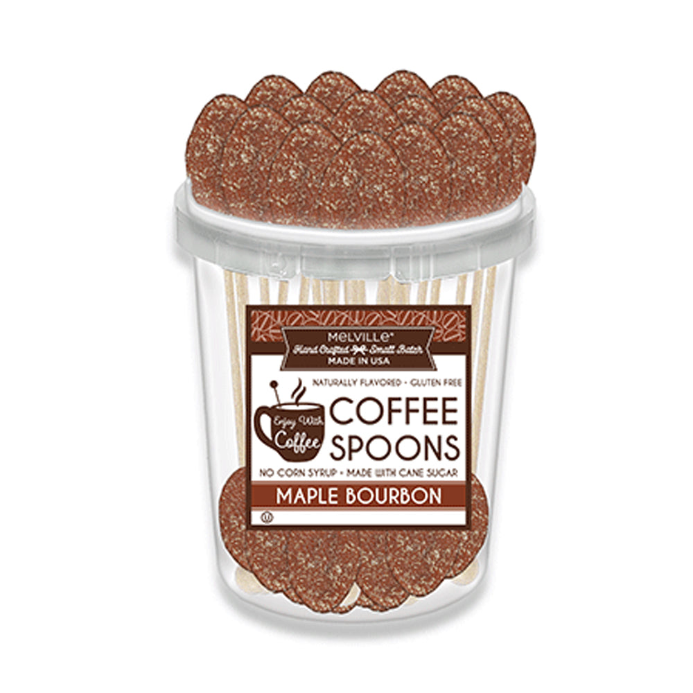 Maple Bourbon Coffee Spoons by Melville Candy Company