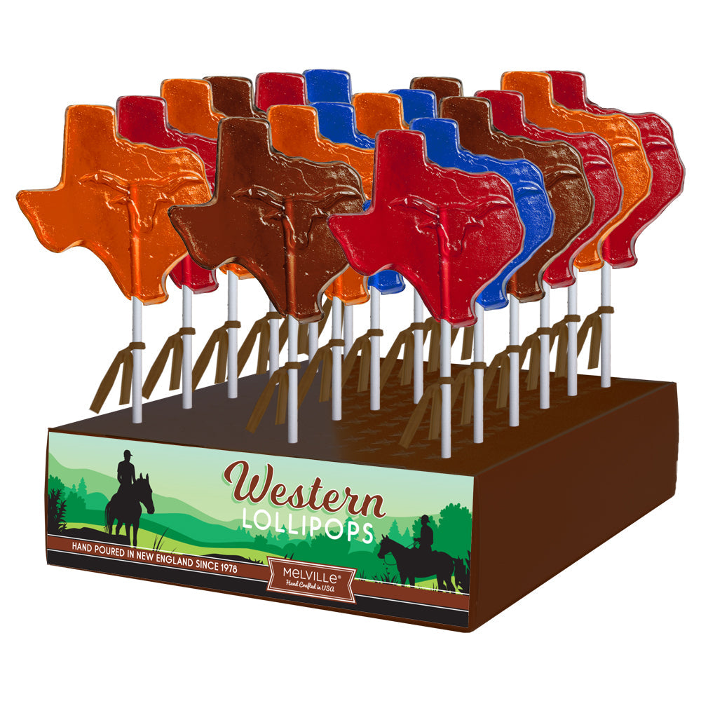 Texas Longhorn Lollipops - Assorted by Melville Candy Company