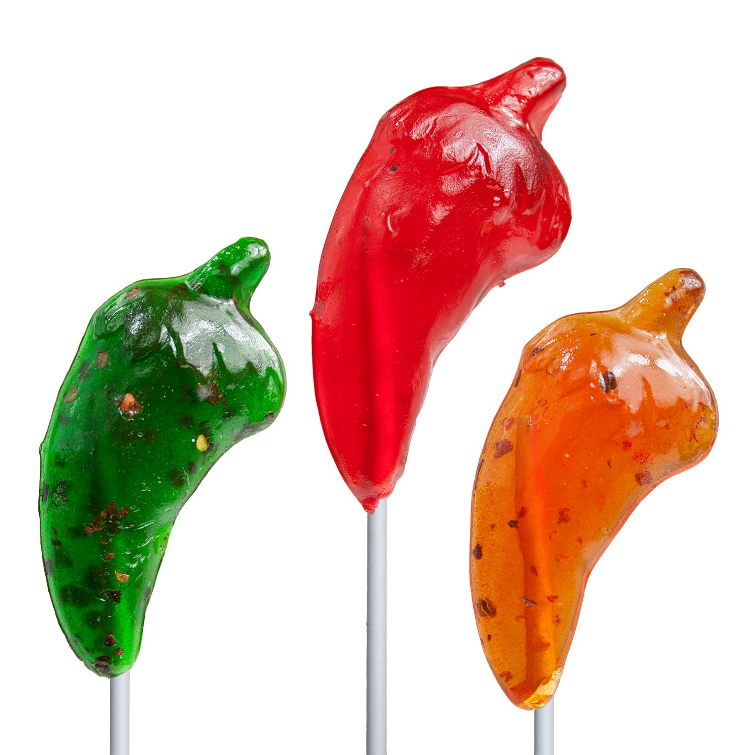 Spicy Chili Pepper Lollipops - Assorted by Melville Candy Company