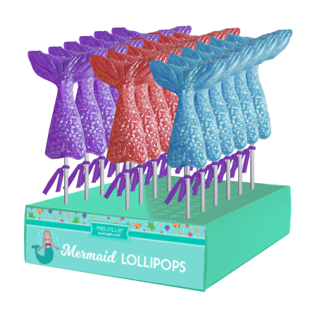 Mermaid Tail Lollipops - Assorted by Melville Candy Company